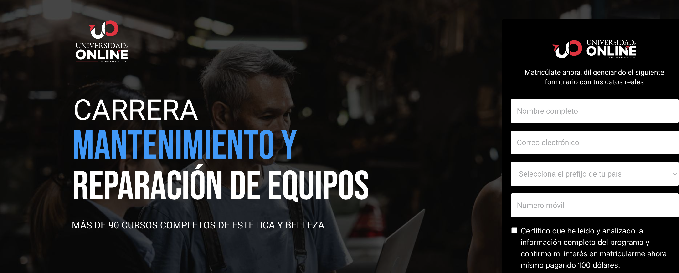 MANTENIMIENTO Y REPARACIÓN DE EQUIPOS | PROGRAMA